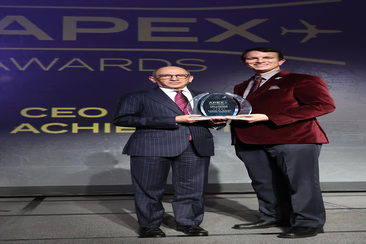 카타르항공 그룹 최고경영자, 전 세계 단 6명만 받은 APEX CEO 평생 공로상 수상 - 네이트뷰
